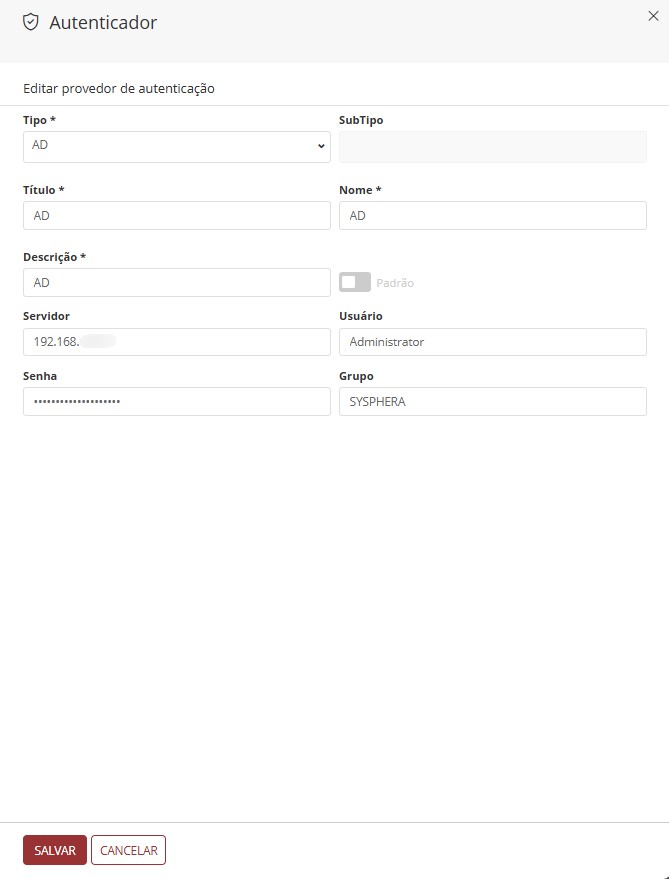 Modos de Autenticação | T6 Help Center