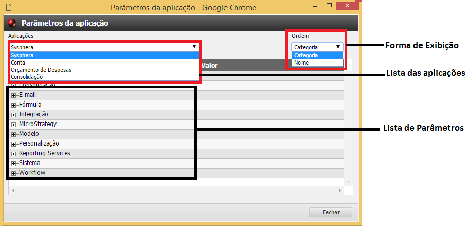 Configuração de Parâmetros | T6 Help Center
